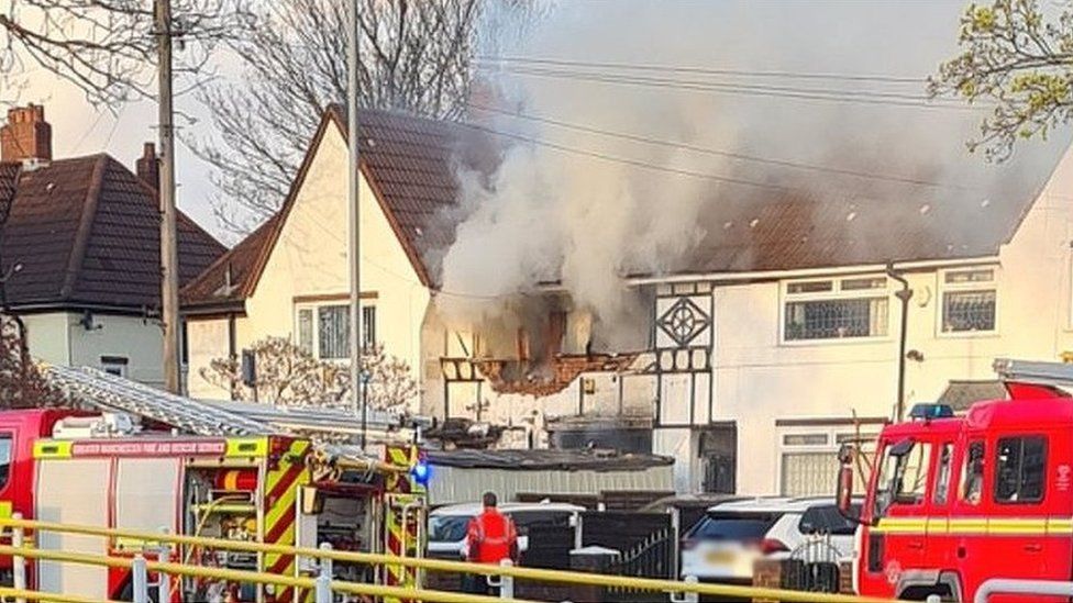A man has died in a gas explosion in which part of a house was ...
